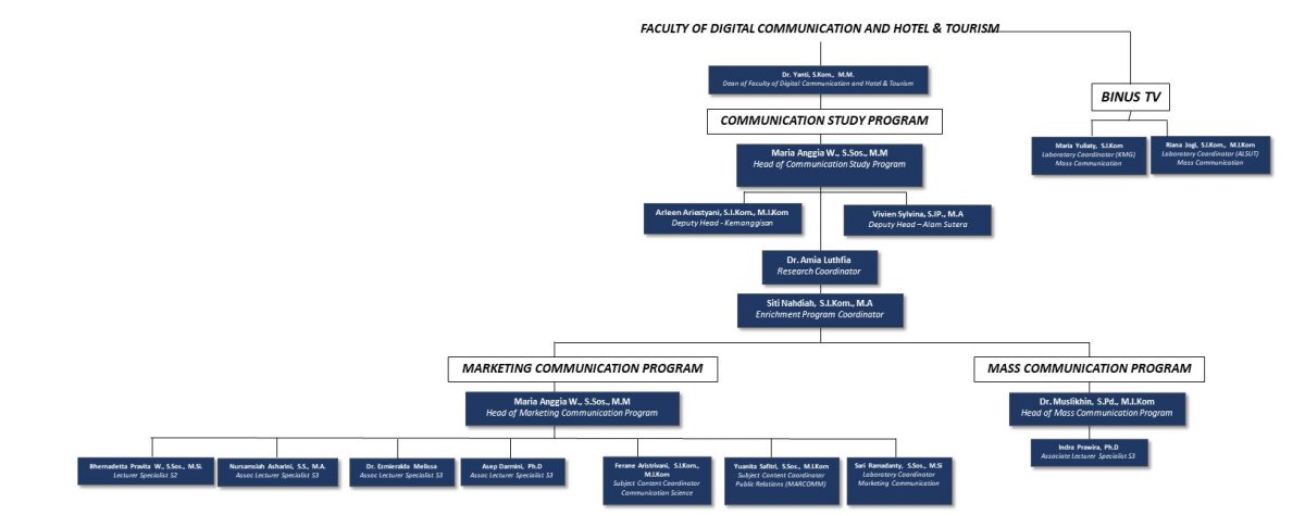 Organization Structure – COMMUNICATION PROGRAM